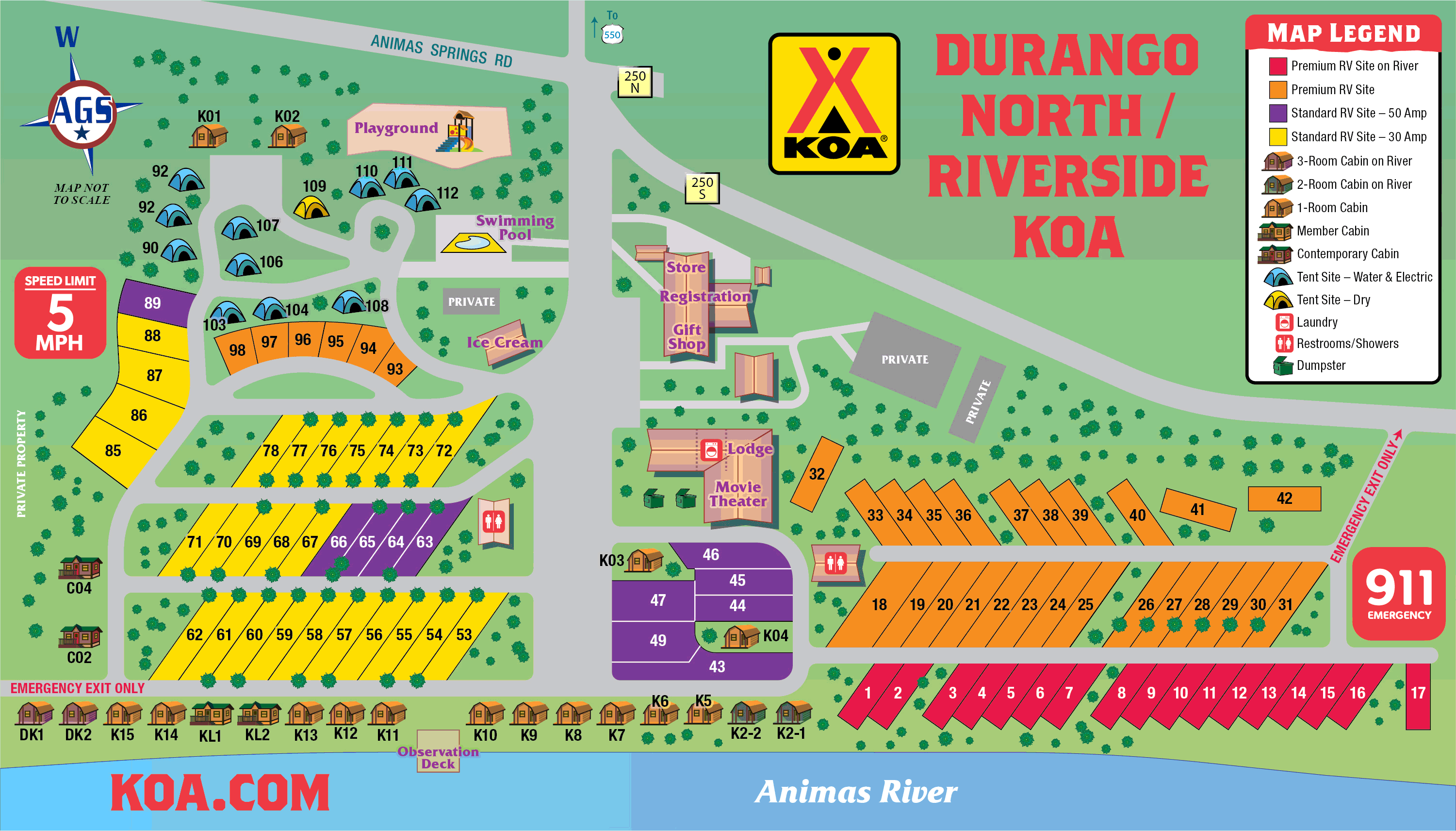 Durango North / Riverside KOA - Durango, CO - RV Park Reviews